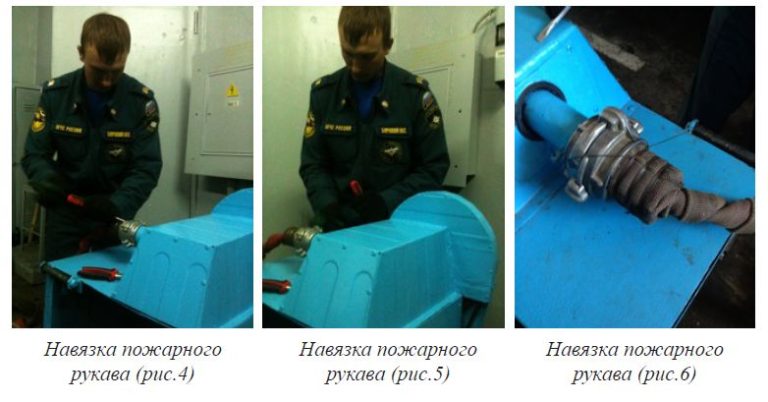 Станок для навязки пожарных рукавов